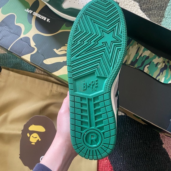 Bape | Shoes | Authentic Green Bape Sk8stas | Poshmark